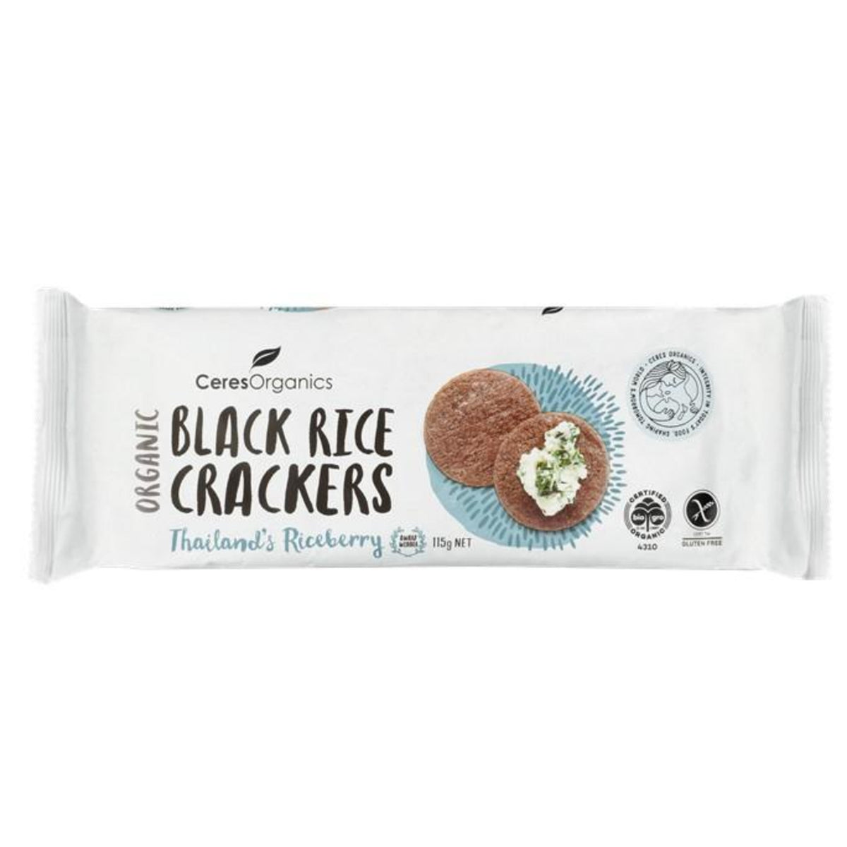 Ceres Organics - Black Rice Thailand Riceberry Crackers – Rita's Farm ...